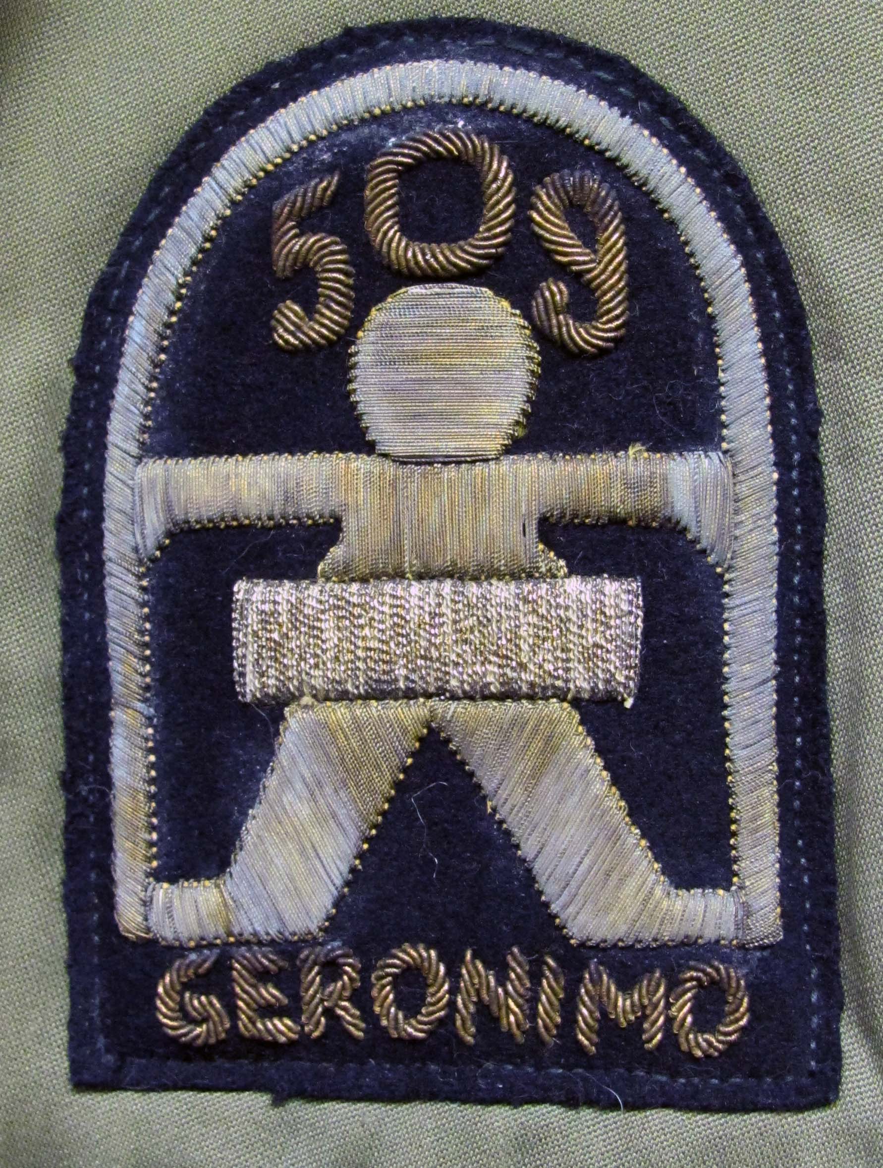 509th PIB Little Man in the Door Jacket Patch