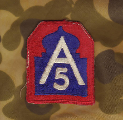 509th PIB Parachute Tab with 5th Army Patch